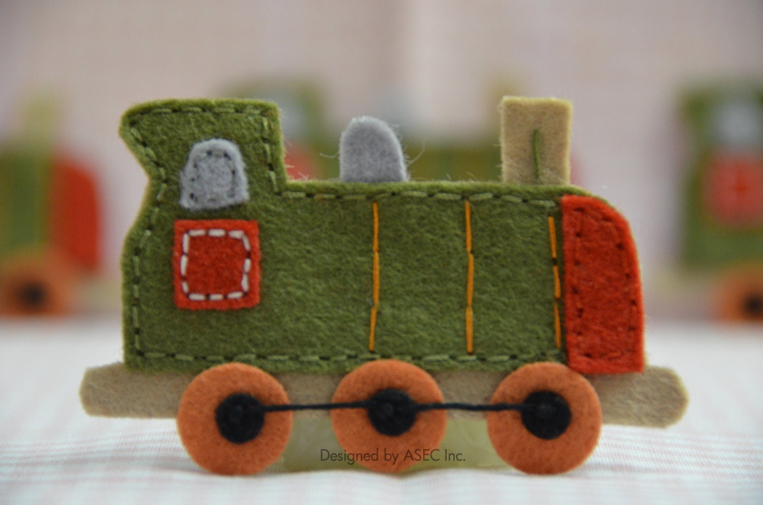Set of 4pcs Handmade Felt Traindark Moss FT731 - Etsy