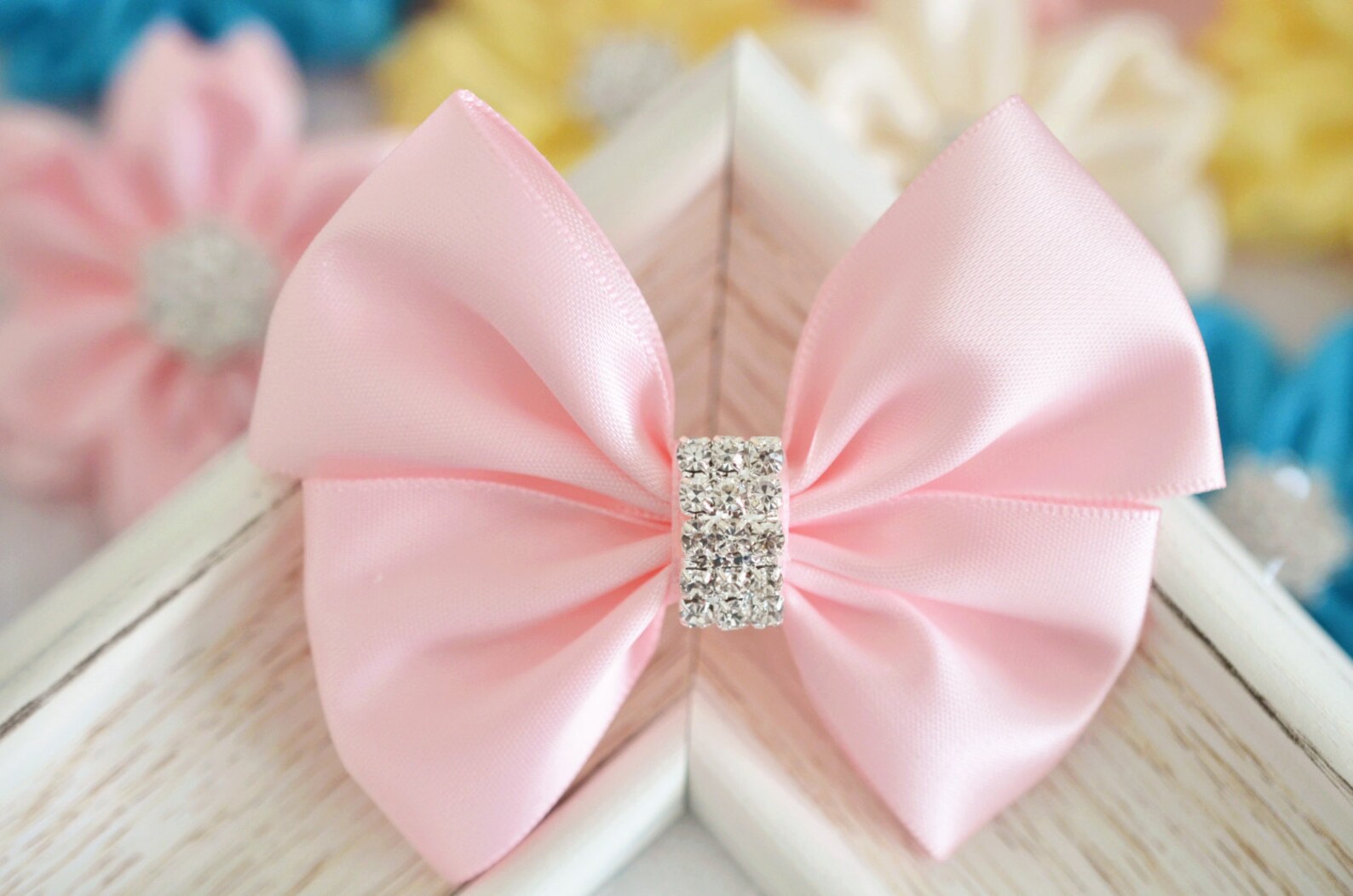 NEW! Set of 2pcs Handmade Satin Bows--pink (GR1162) - Etsy