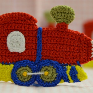 Handmade Crochet Train--red (CT403) - Etsy