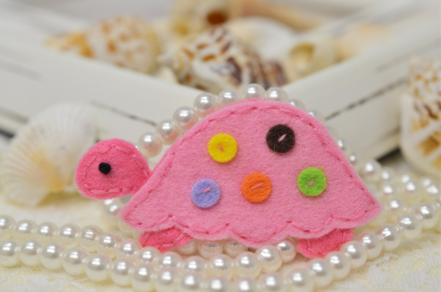 Set of 6pcs Handmade Felt Turtle--carnation (FT763) - Etsy