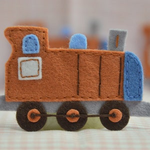 Set of 4pcs Handmade Felt Train--rust (FT731) - Etsy Canada