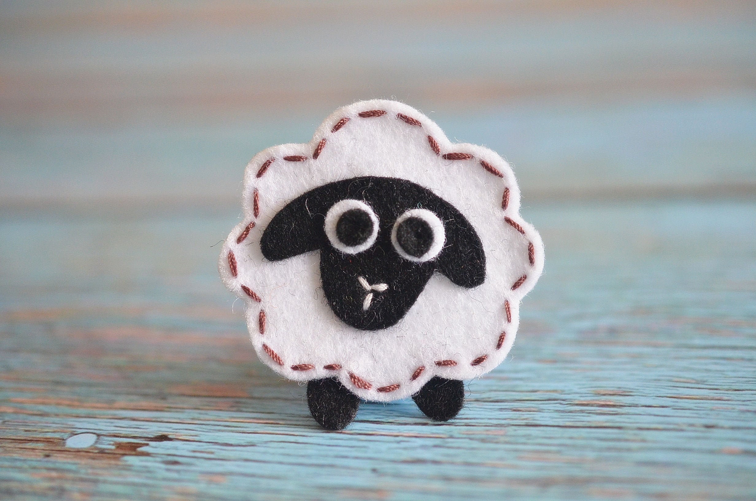 New Set of 6pcs Handmade Felt Sheep FT841 - Etsy