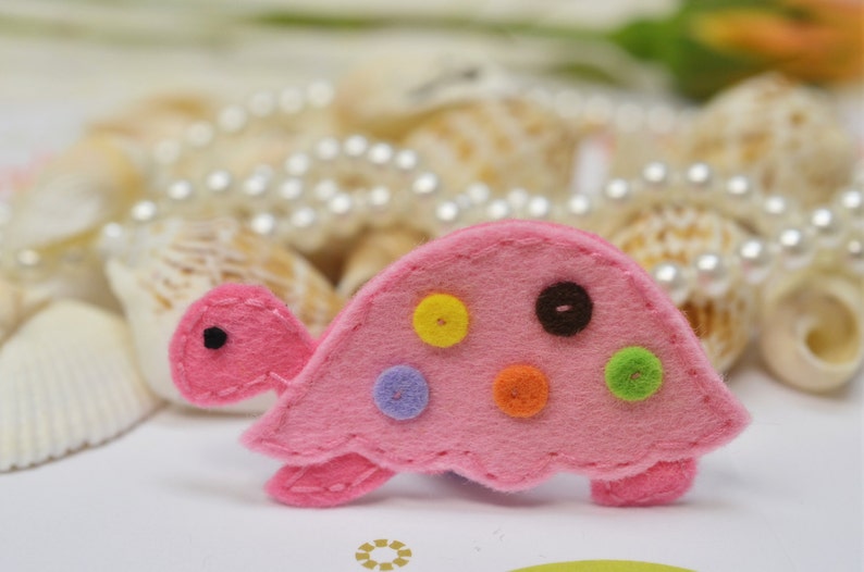 Set of 6pcs Handmade Felt Turtle--carnation (FT763) - Etsy