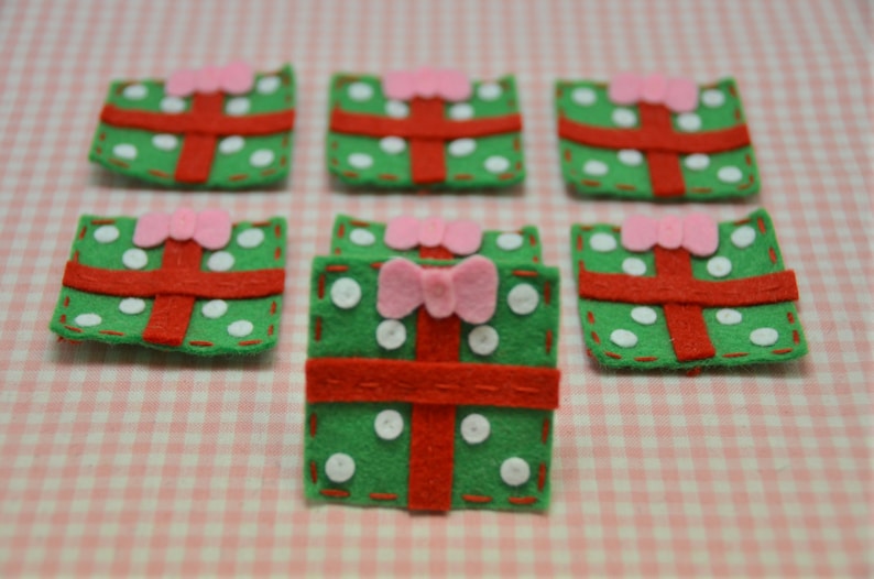 Set of 6pcs Handmade Felt Gift Box FT858 - Etsy