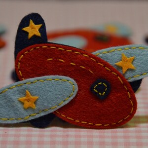 Set of 6pcs Handmade Felt Airplane--devil Red (FT352) - Etsy