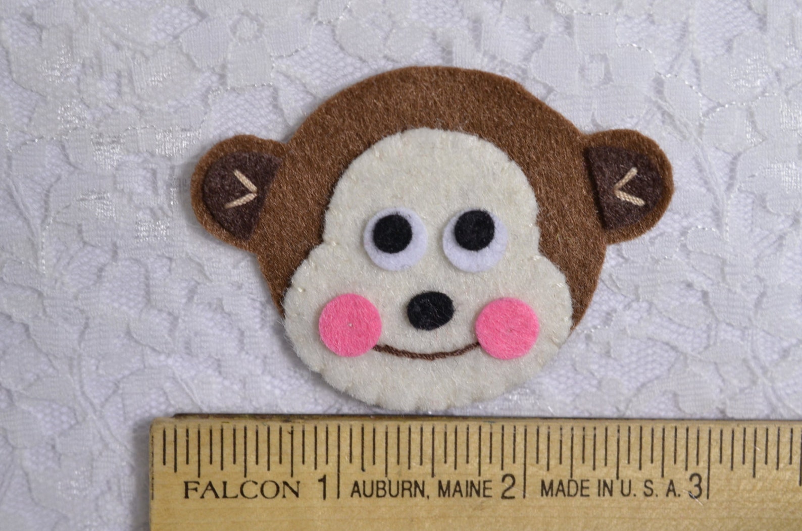Set of 6pcs Handmade Felt Monkey Facechocolate FT883 - Etsy