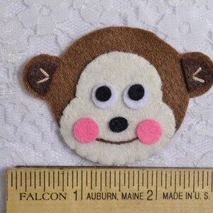 Set of 6pcs Handmade Felt Monkey Facechocolate FT883 - Etsy