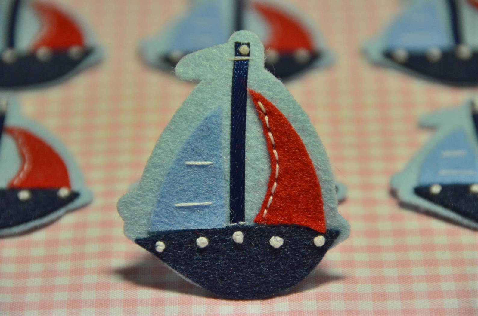 Set of 6pcs Handmade Felt Boataspen Blue/melin Blue FT264 - Etsy