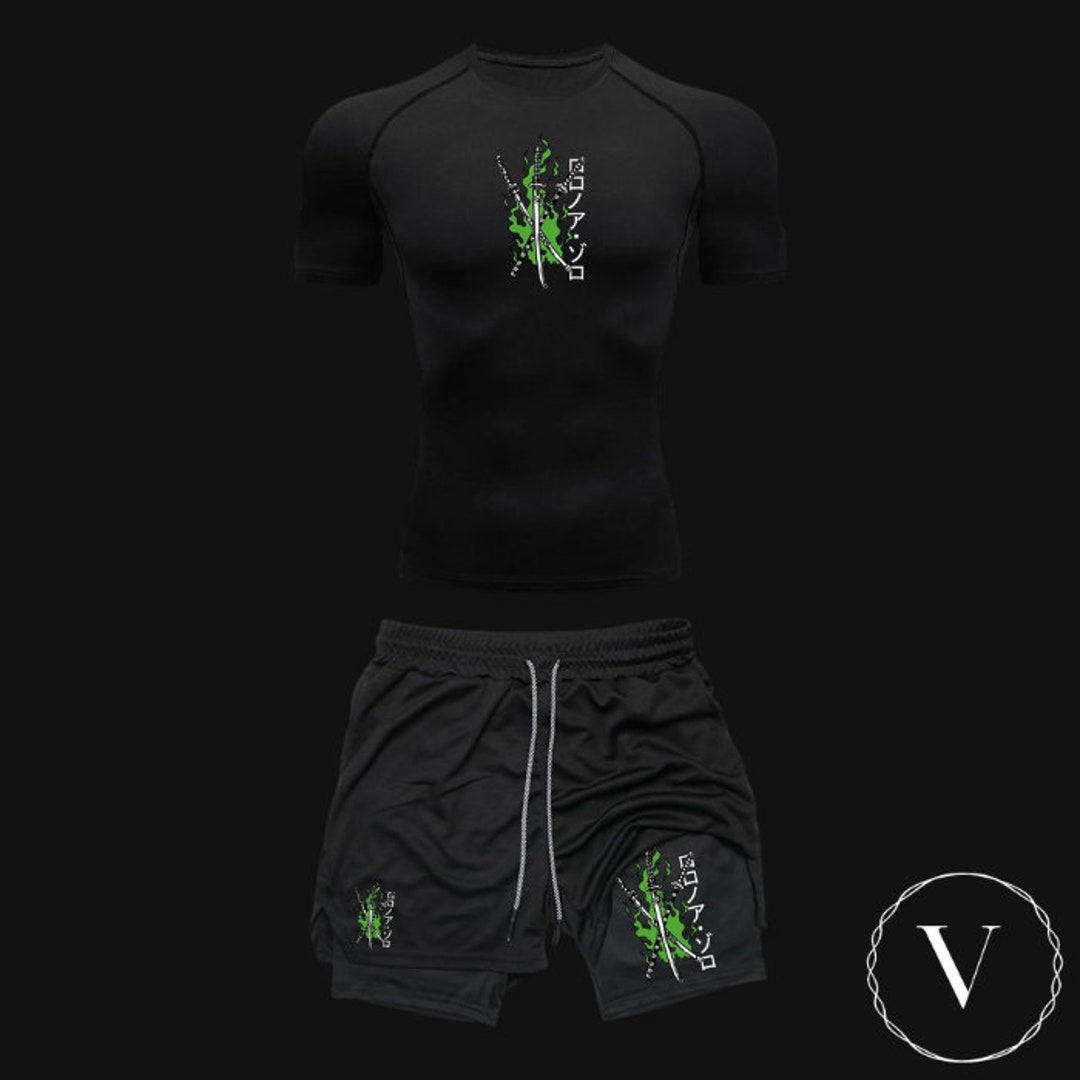 One Piece X Zoro X Anime Gym Compression Set - Etsy