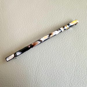 French-inspired Minimalist Long Spring Hair Clip for Women – Slim and ...