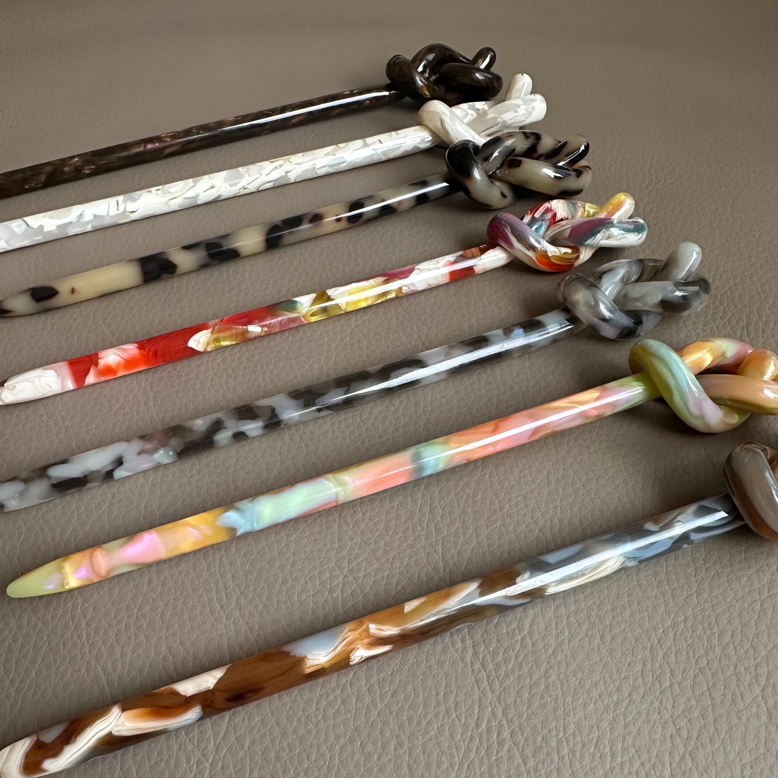 Extra Long Acetate Hair Stick for Long Hair – French & Japanese Style ...