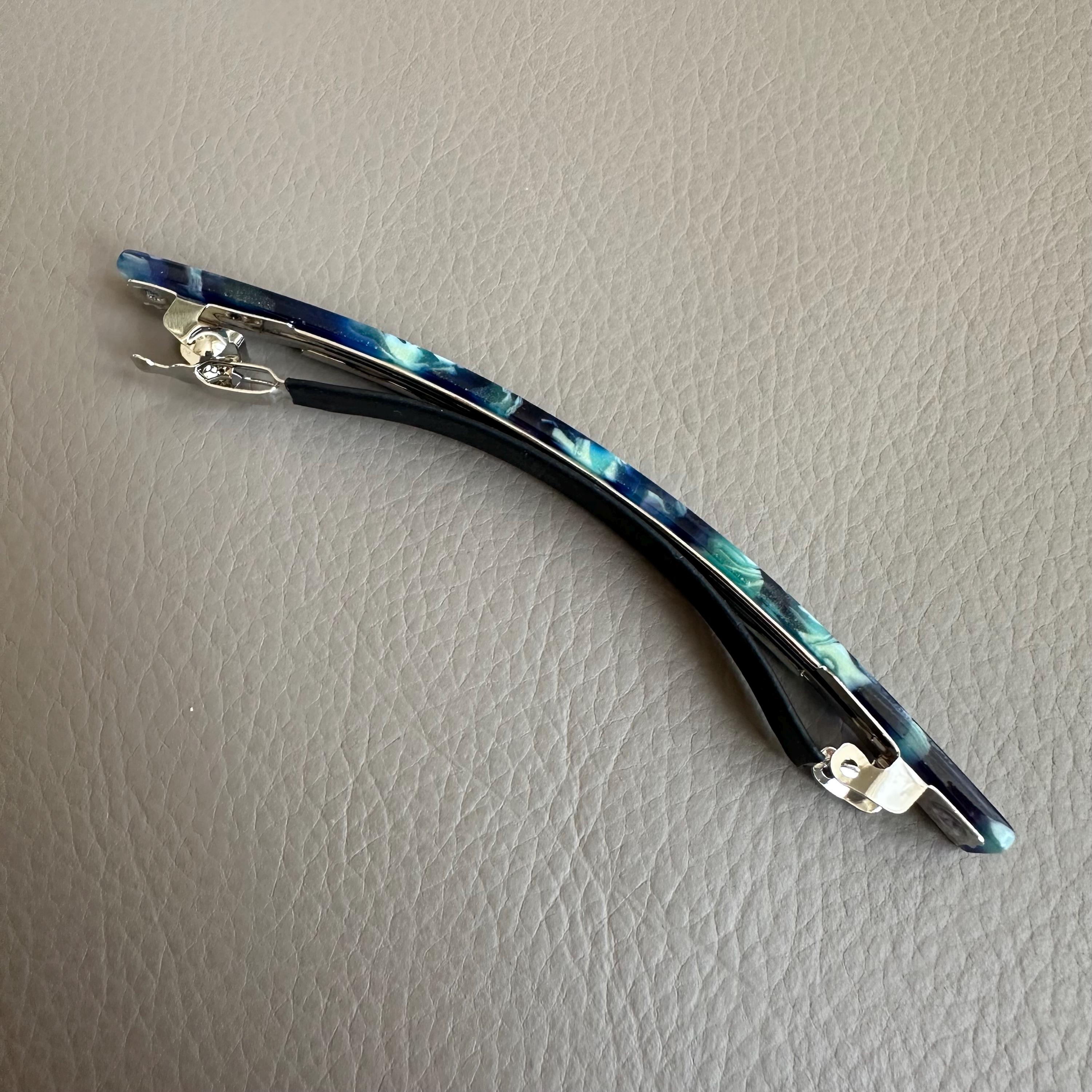 French Acetate Hair Barrette 4 Inch | Large Spring Clip for Ponytail ...