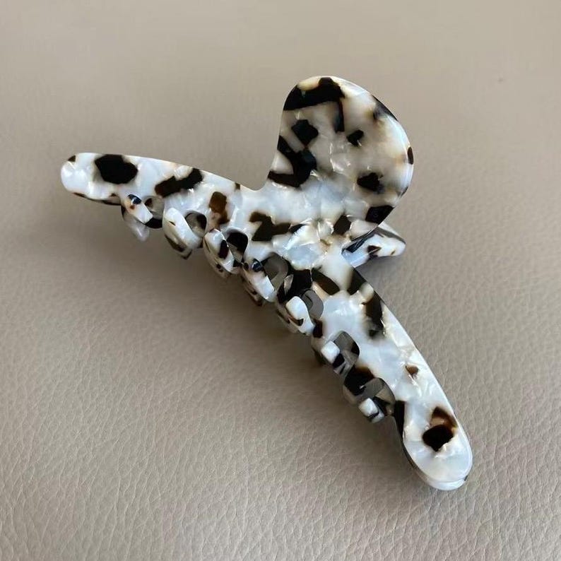 Large French Acetate Hair Claw Clip 4.7” Strong Hold for Thick Hair ...