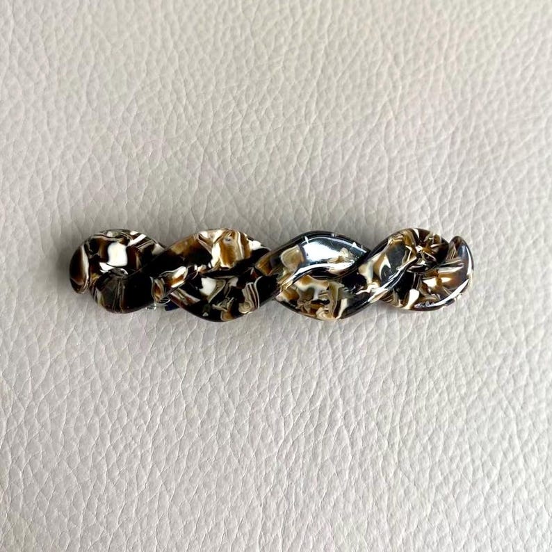 French Braided Side Hair Clip • Retro Spring Barrette for Women & Girls ...