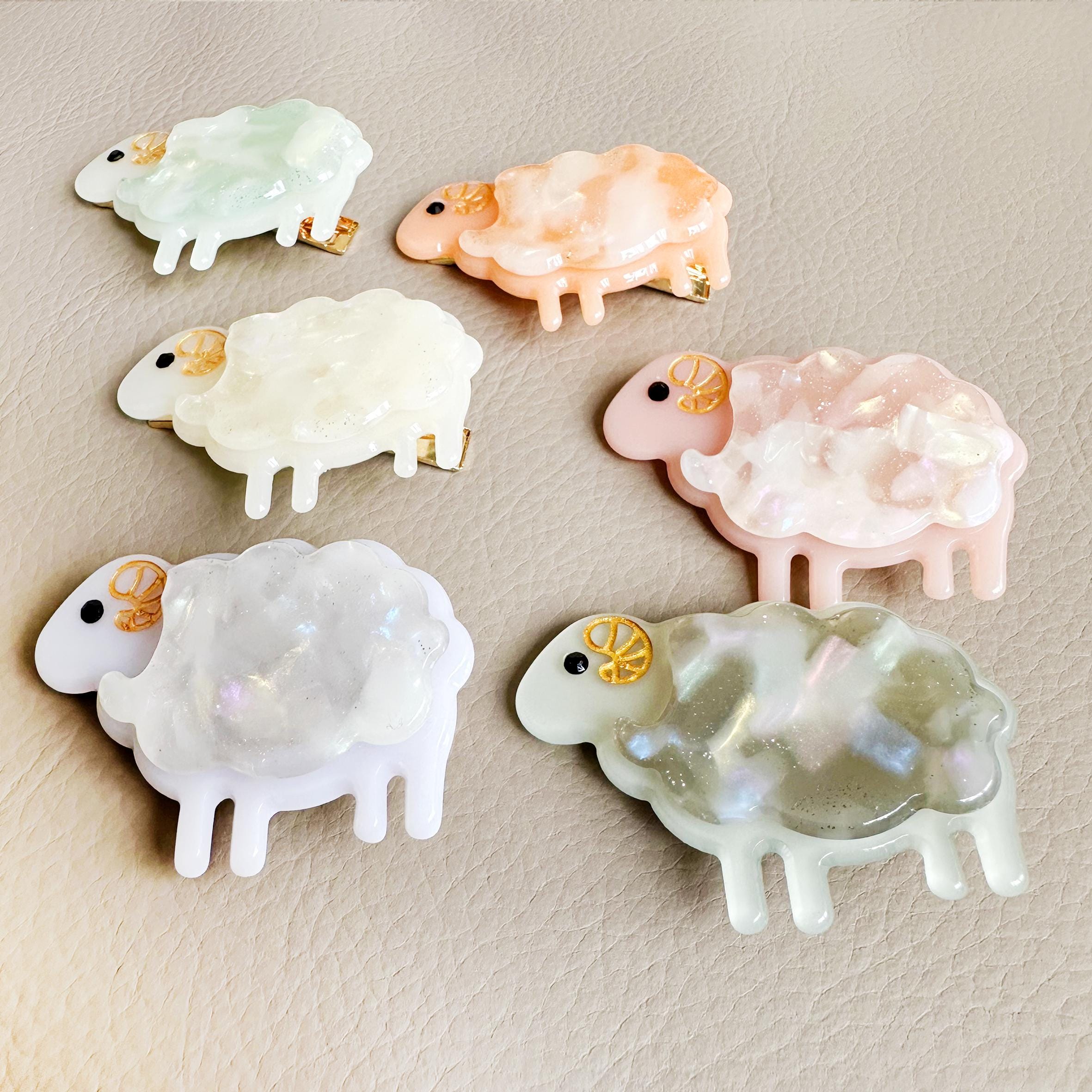 Cute Sheeps Hair Clips /acrylic Hair Clips/hairpin/acetate Hair ...