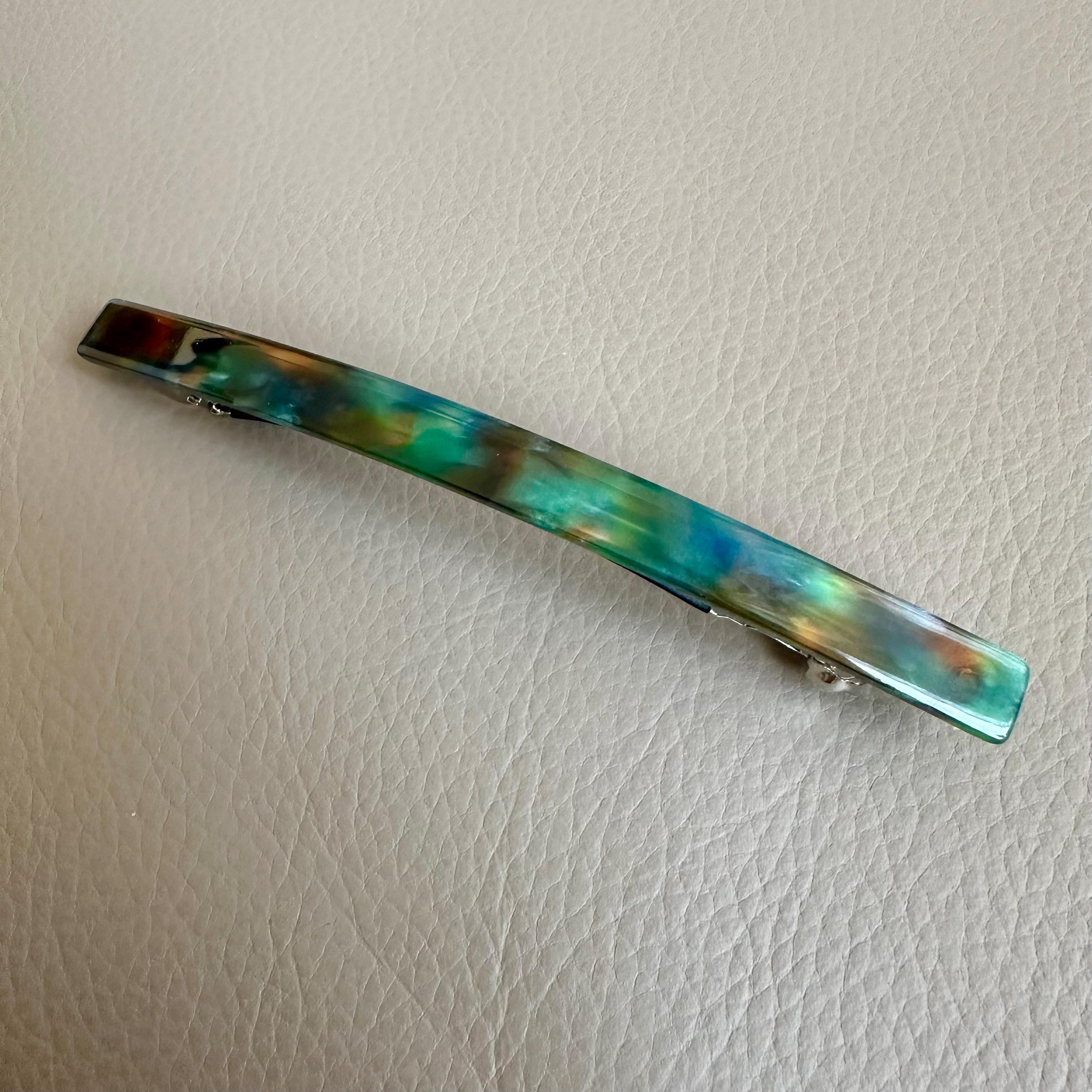 French Acetate Hair Barrette 4 Inch | Large Spring Clip for Ponytail ...
