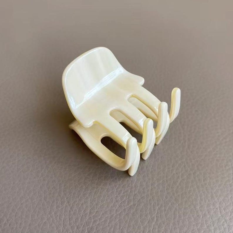 Mini Acetate Hair Claw Clip: French Minimalist, Vintage Chic, Strong ...
