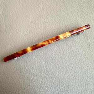 French-inspired Minimalist Long Spring Hair Clip for Women – Slim and ...