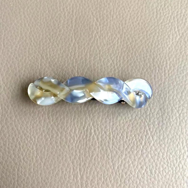 French Braided Side Hair Clip • Retro Spring Barrette for Women & Girls ...