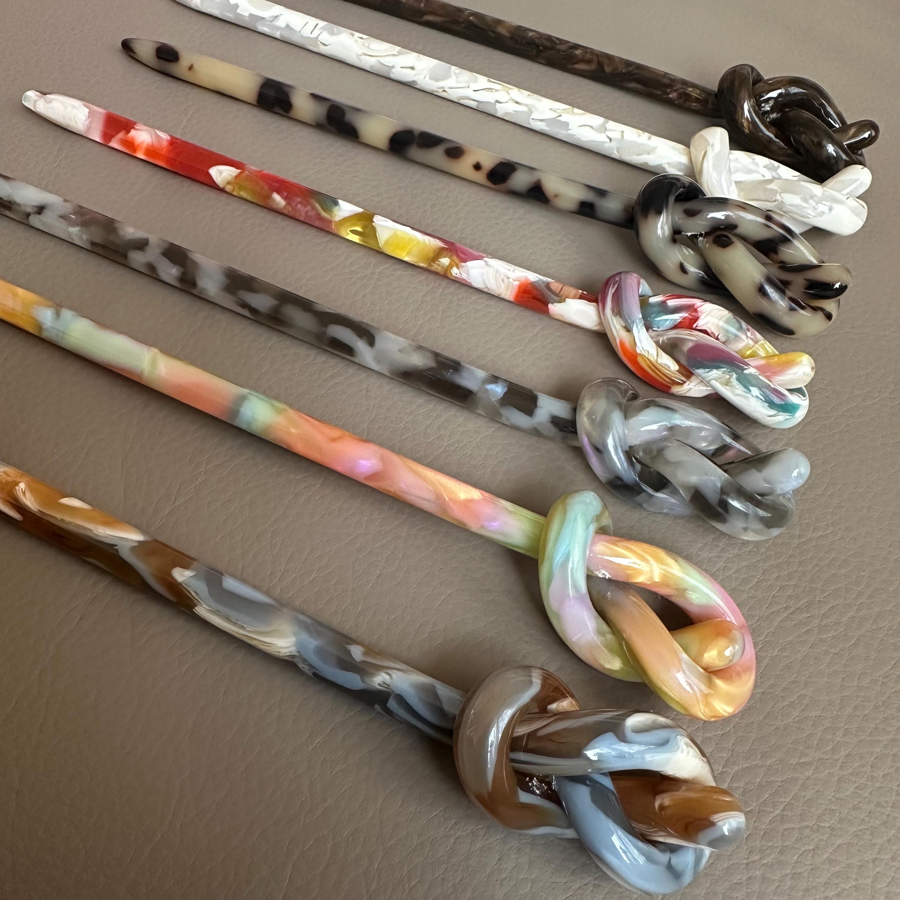 Extra Long Acetate Hair Stick for Long Hair – French & Japanese Style ...