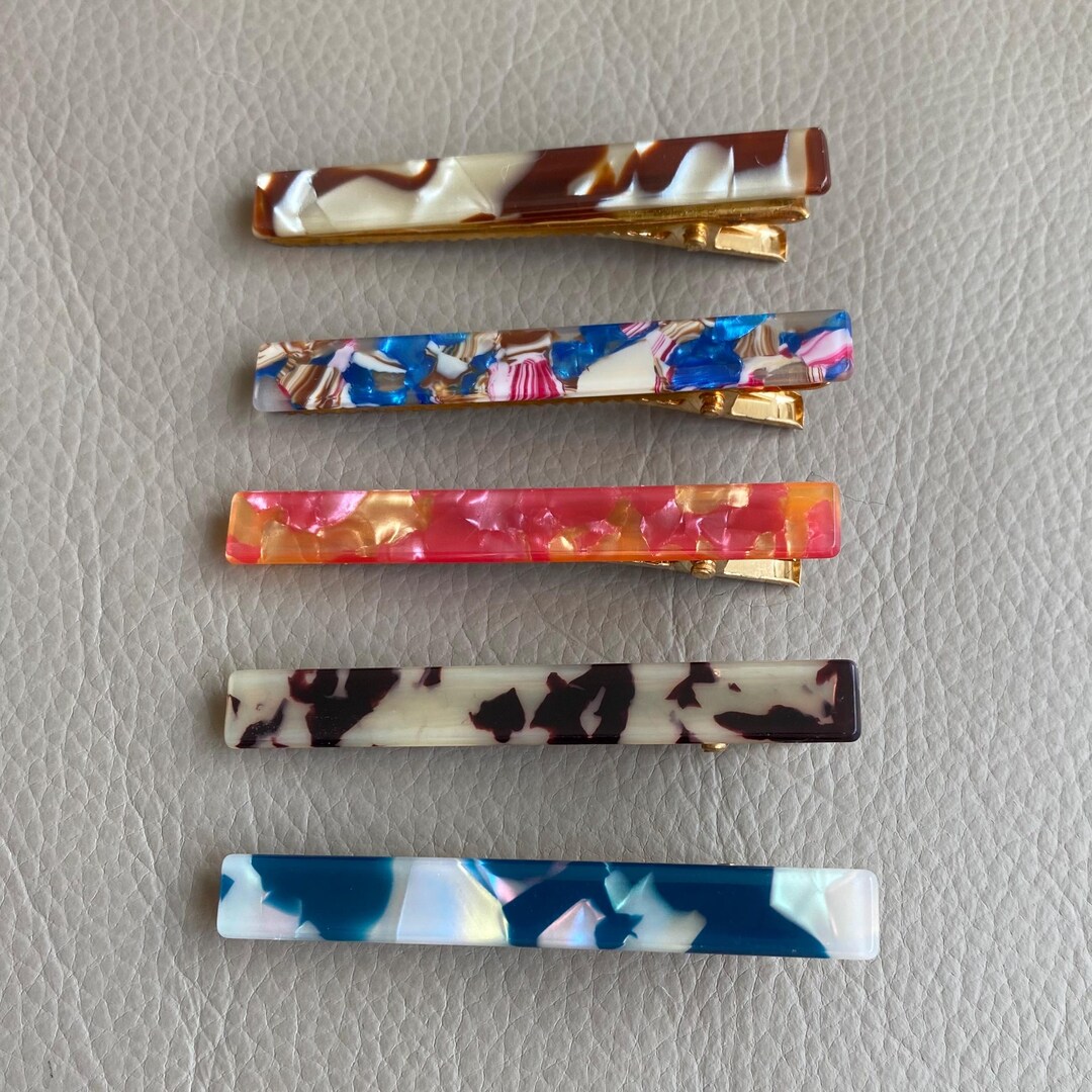 French Acetate Hair Clip Tortoiseshell Leopard Barrette | Minimalist ...