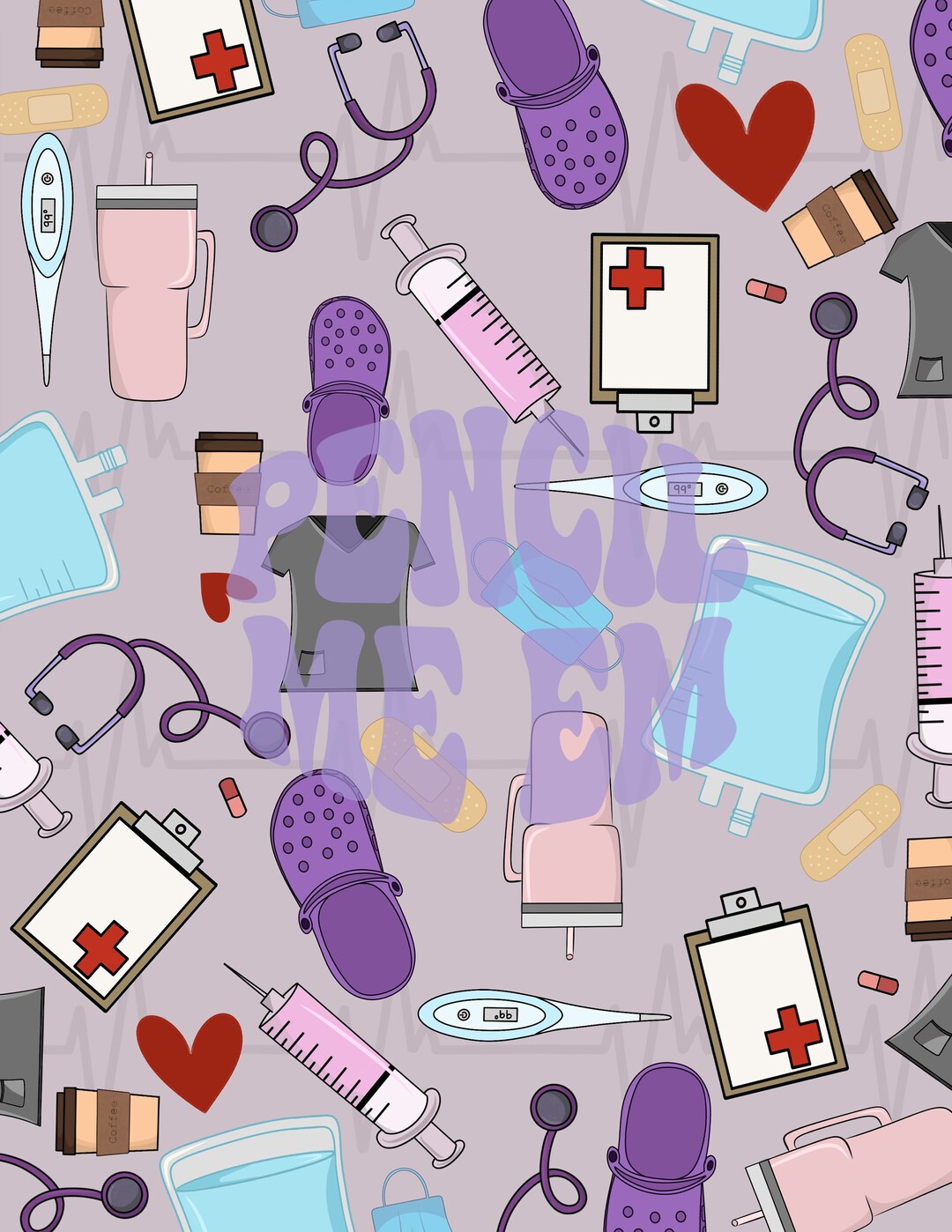 Nurse Themed Background Wallpaper, Small Business Flyers, Invitations ...