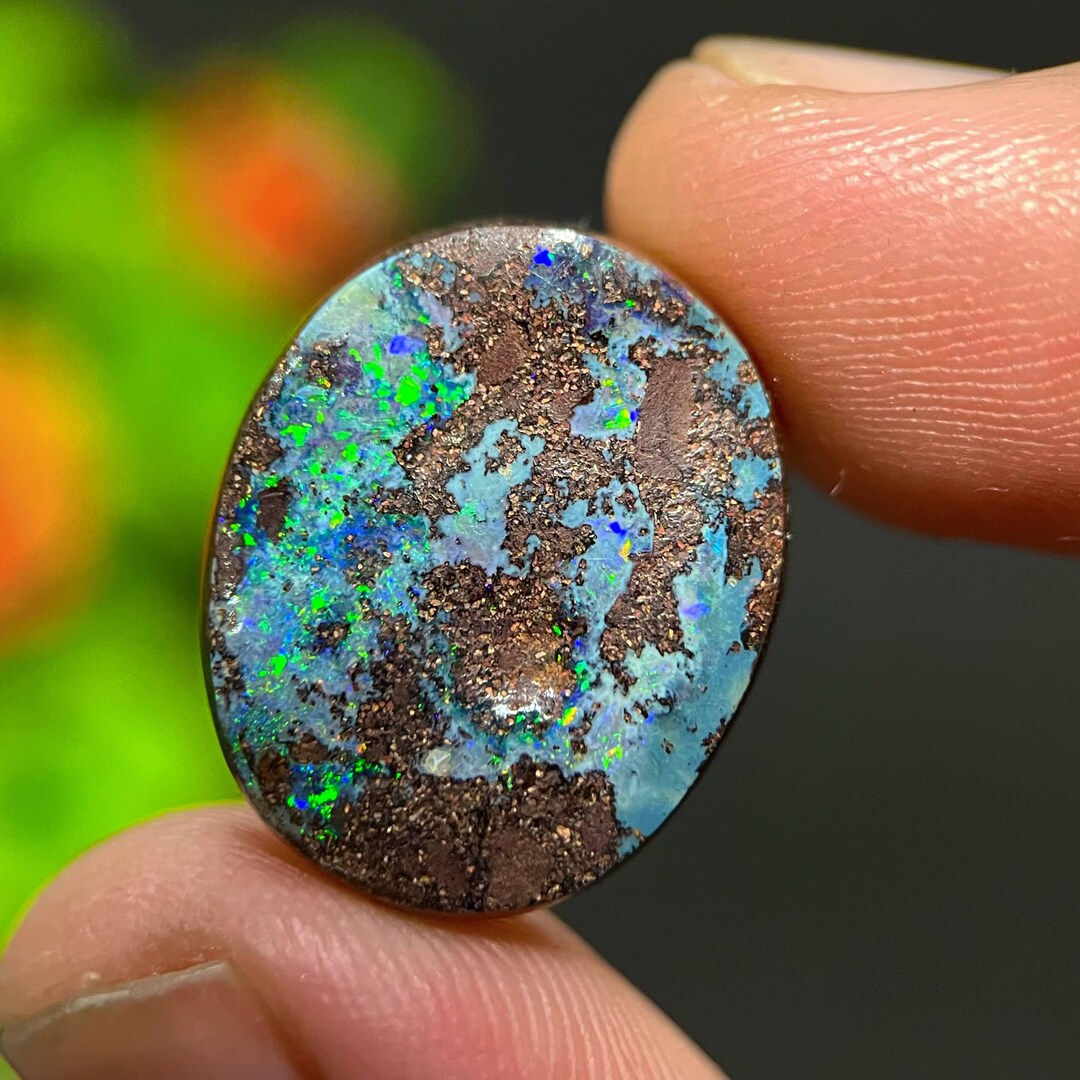 Abstrac Pattern Unique Split Boulder Opal 14.95cts - Etsy