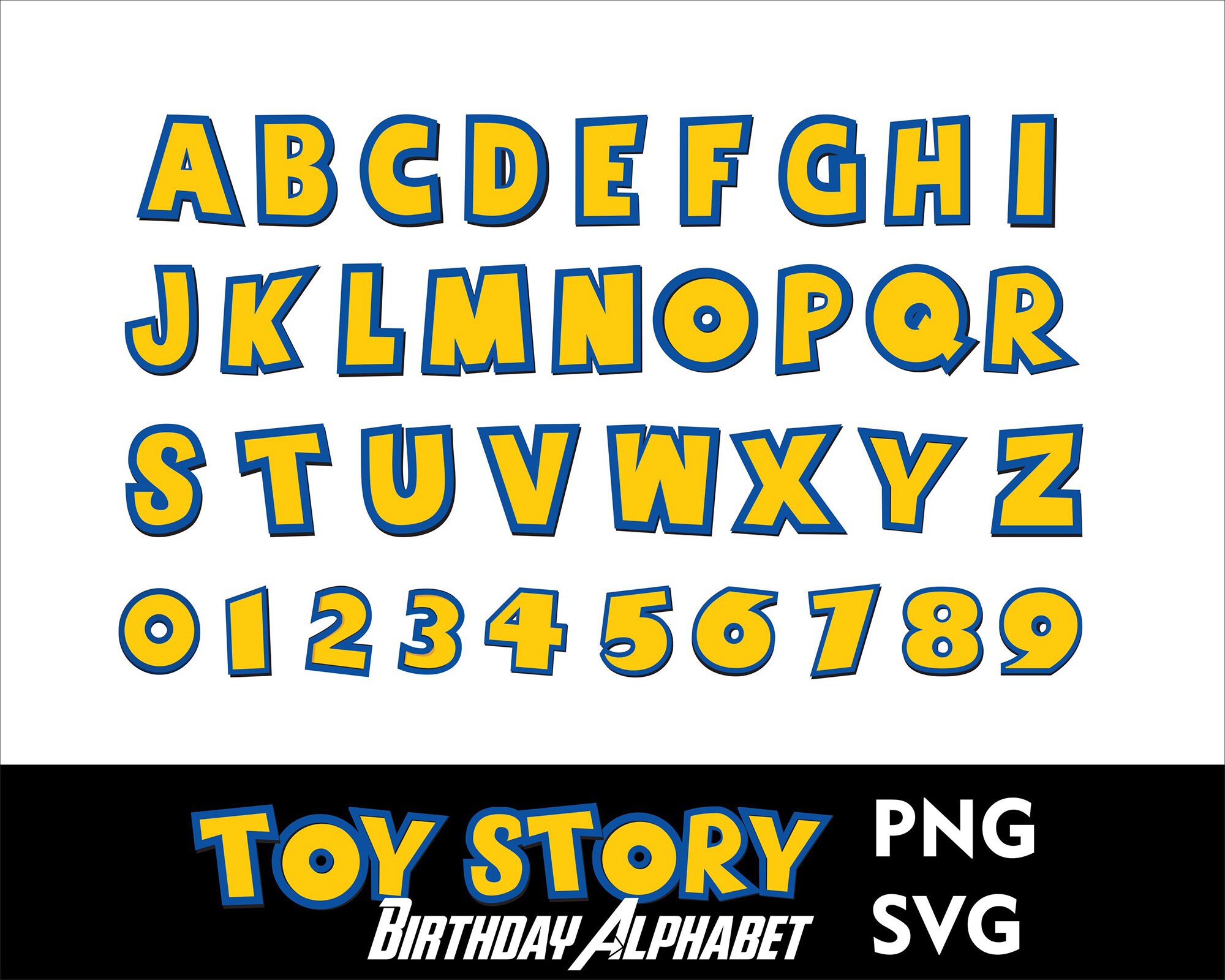 Toy Story Birthday Numbers Buzz Numbers Toy Story Font Png Alphabet Toy ...