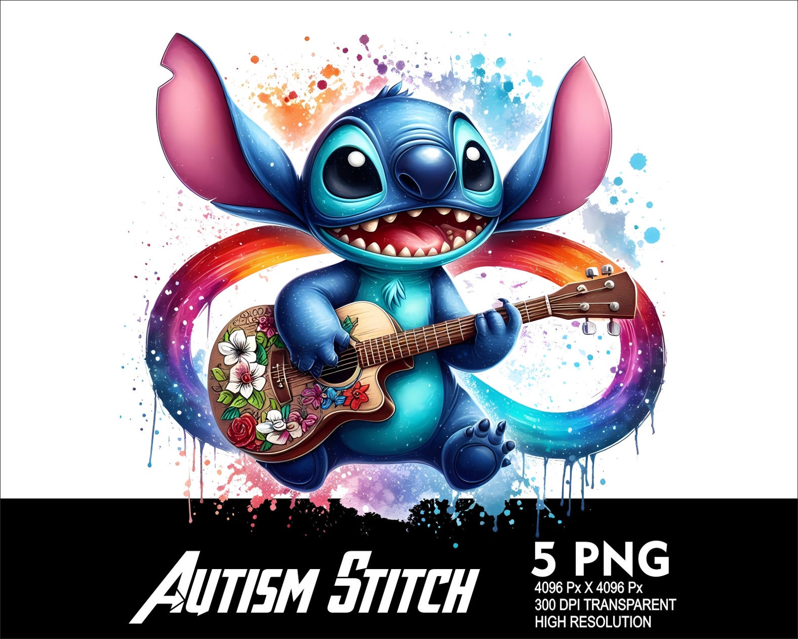 5 PNG Stitch Autism Designs Bundle Autism Awareness Png Autism Quote ...