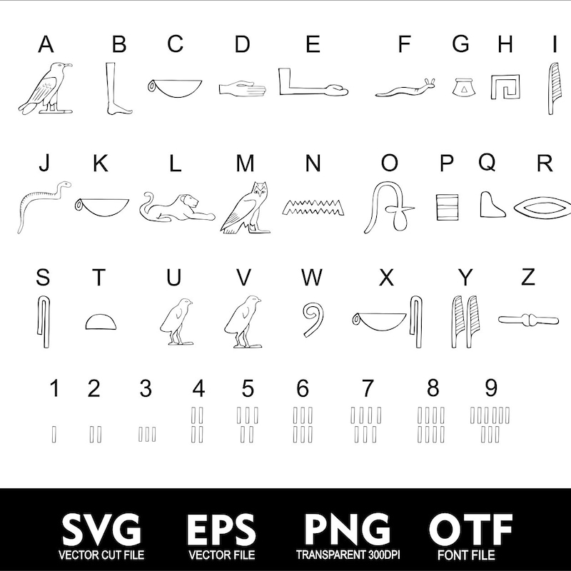 Egyptian Number - Etsy