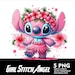 Stitch Pink Alphabet Girl Stitch Font PNG Hawaii Font and Numbers for ...