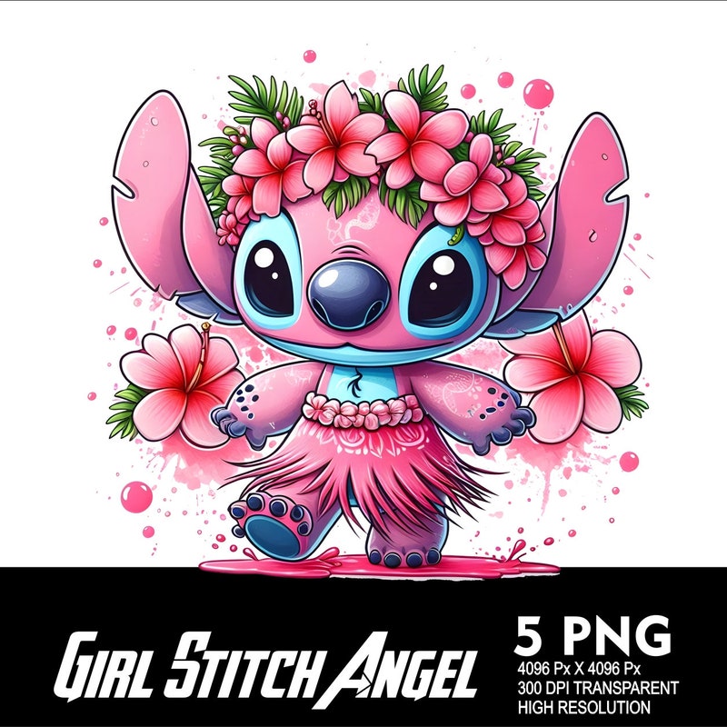 Stitch and Angel Png - Etsy