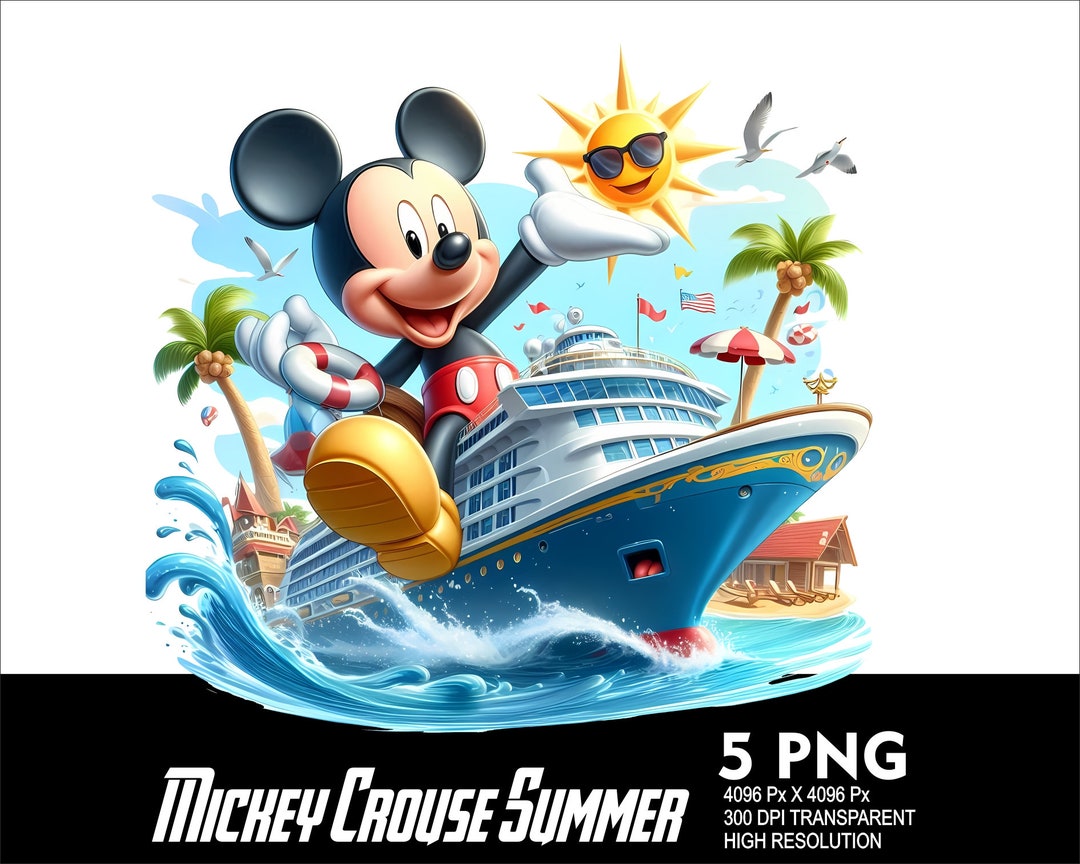 5 PNG Mickey Crouse Ship Splash and Watercolor Transparent PNG File for ...