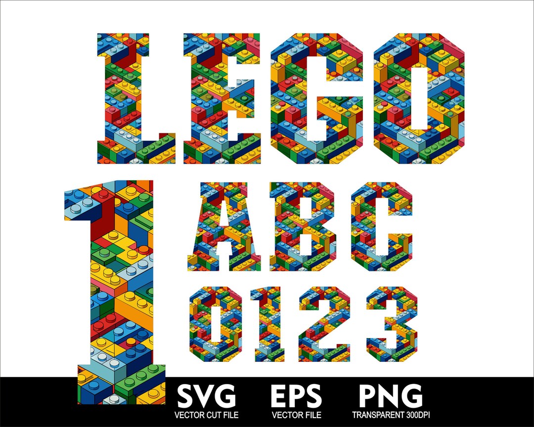 Bricks Alphabet Puzzle Letteras Brick Font Svg Leg Letters for Cricut ...