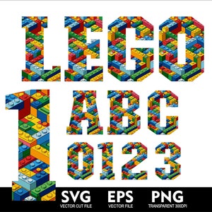 Bricks Alphabet Puzzle Letteras Brick Font Svg Leg Letters for Cricut ...