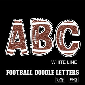 American Football Font PNG SVG Football Letters Alphabet PNG Realistic ...