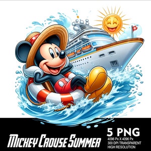 5 PNG Mickey Crouse Ship Splash and Watercolor Transparent PNG File for ...