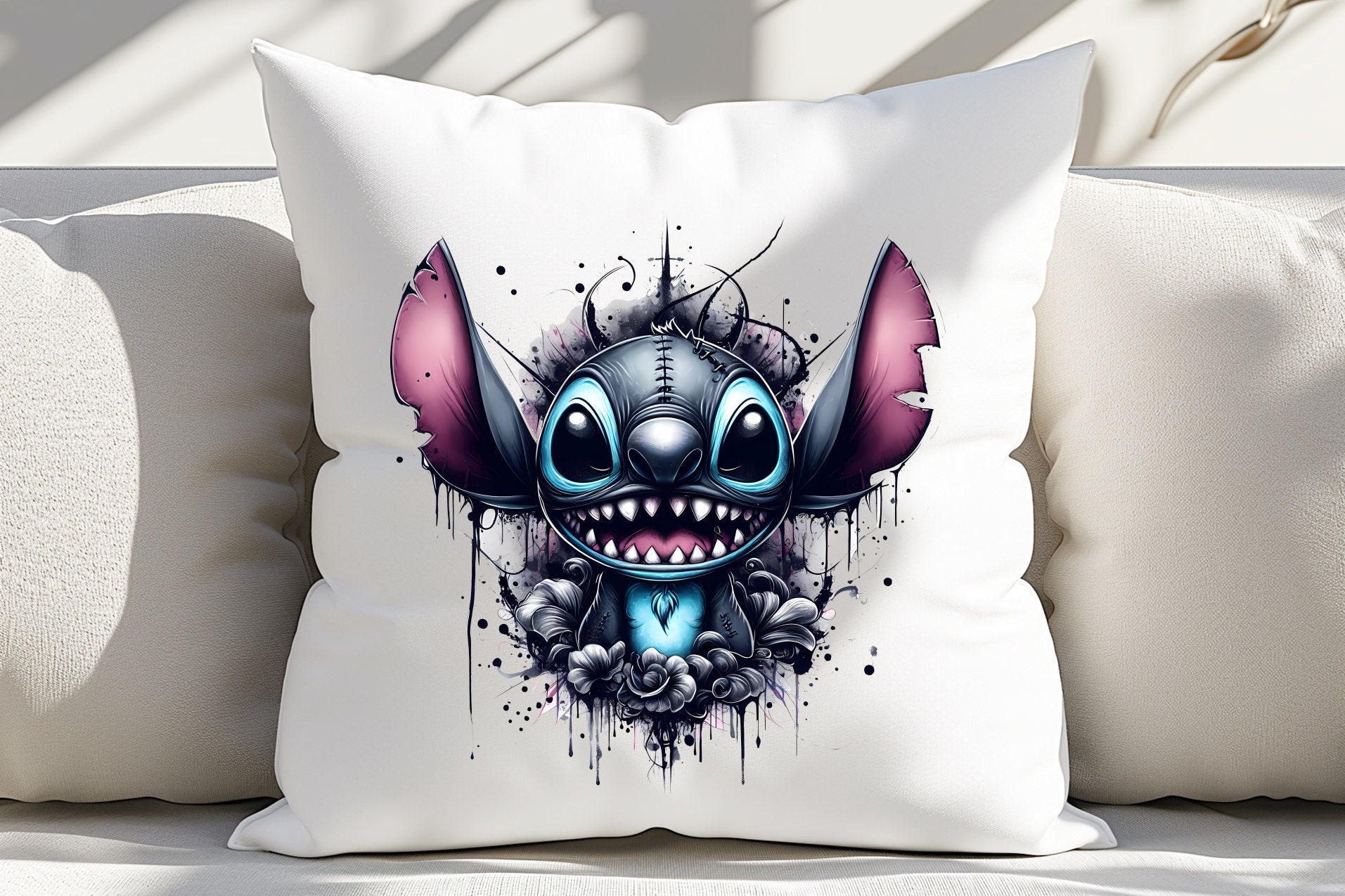 5 PNG Gothic Stitch PNG Dark Stitch Design Splash and Watercolor ...