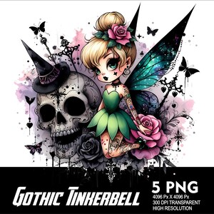 5 PNG Gothic Tinker Fairy PNG Cute Dark Princess Images Splash and ...