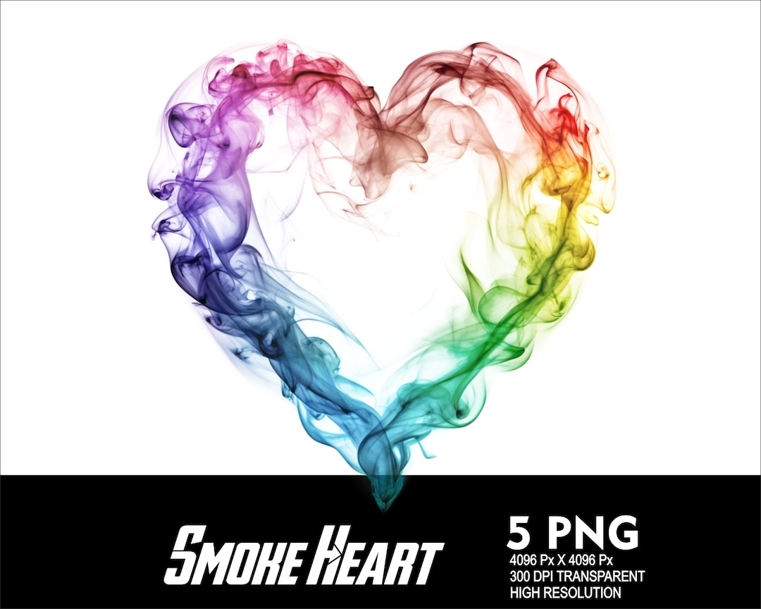 5 PNG Smoke Heart Clipart Ethereal Smoke Love Heart Transparent PNG ...