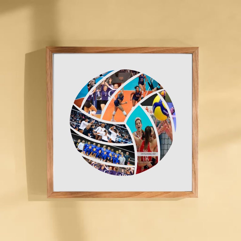 Canva Volleyball Photo Collage 9pcs Inside Photo Collage Canva Sport ...