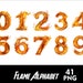 Flame Alphabet Fire Font Fire Letter and 5 Flame Clipart Png ...