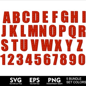 Bundle Bricks Font LEG Puzzle Font 5 Full Colors Set Brick Font Brick ...