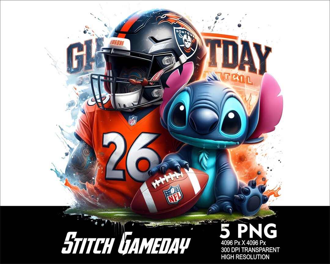 5 PNG Gameday Stitch Football Splash Transparent PNG File for ...