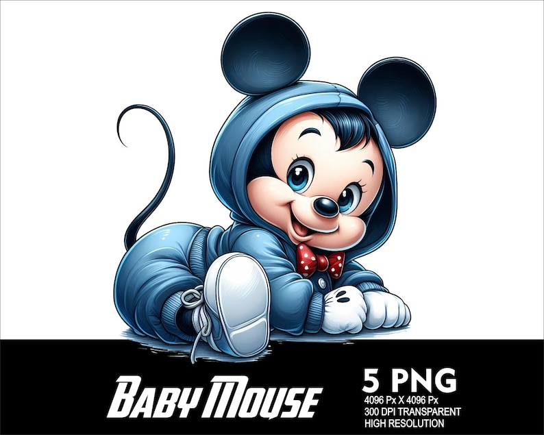5 PNG Mickey Baby Mouse Clipart Png Archivo PNG transparente para ...