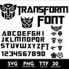 Transform Font Svg Bobot Alphebet Robot Head Svg Transform Letters Svg ...
