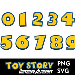 Toy Story Birthday Numbers Buzz Numbers Toy Story Font Png Alphabet Toy ...