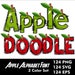 Apple Doodle Alphabet Red Apple Font SVG Green Apple Alphabet Apple ...
