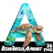 Ocean Turtles Alphabet Animals Alphabet Png Caretta Turtle Letters ...