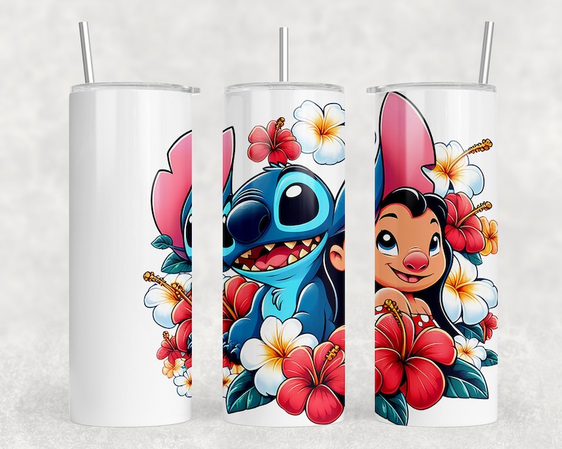 5 PNG Stitch Flowers Splash and Watercolor Transparent PNG File for ...